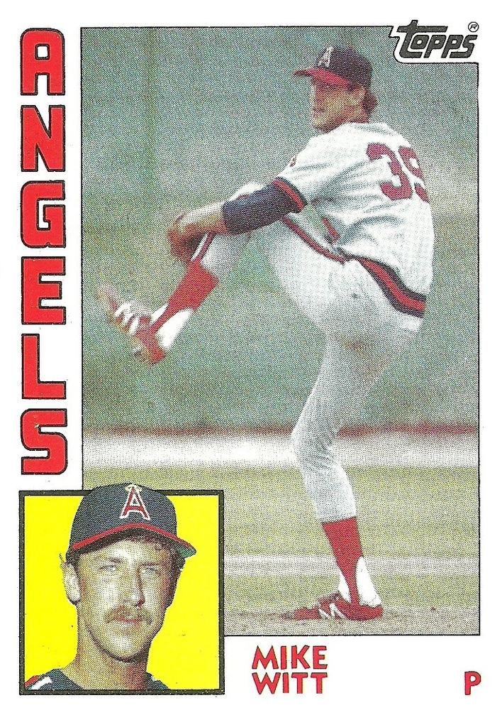 Mike Witt 1984 Topps Baseball Card - 1980s Baseball